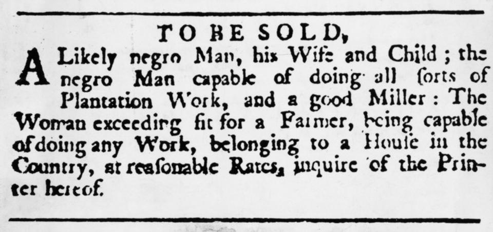 Unbelievable American Slave Sale and Auction Ads From the 19th Century ...