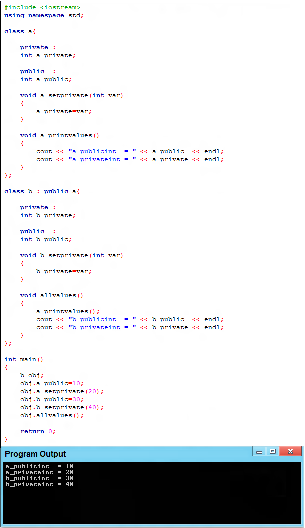 C Programming Tutorials Inheritance Public Inheritance Example 2 1926