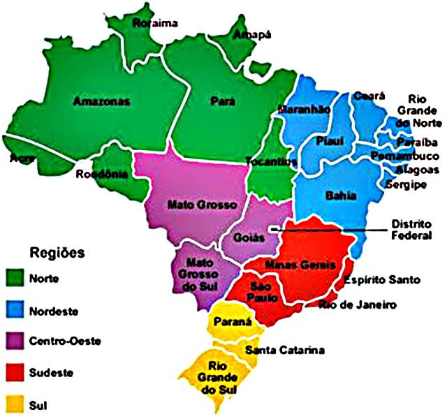 Mapas Políticos e Geográficos do Brasil