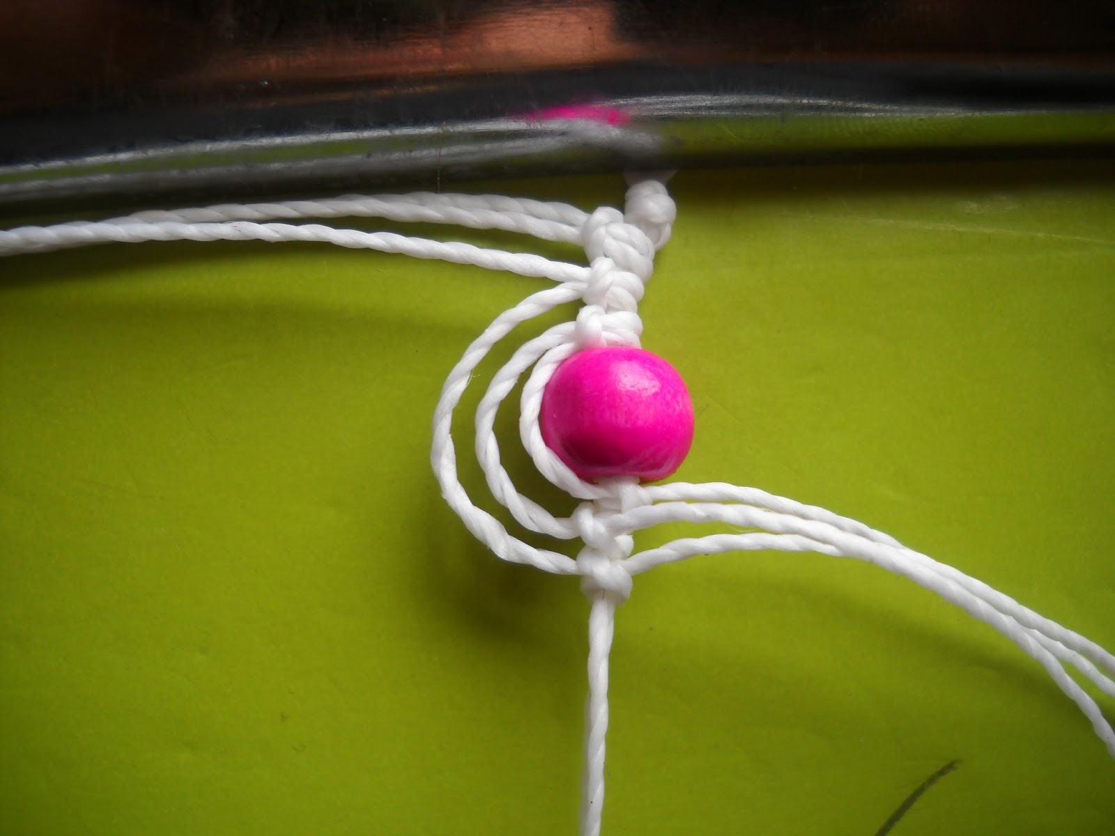 AYÜN MACRAMÉ: Aro sencillo de macramé (tutorial)