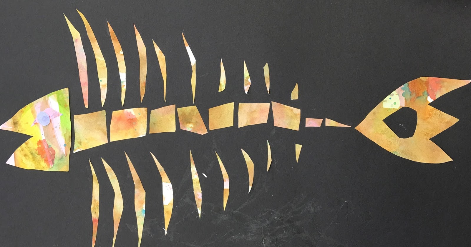 Art Room Blog: 3rd grade Fish Bones...