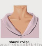 Kerah setali/shawl collar ~ Kursus Menjahit