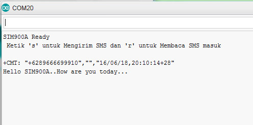Cara mengoneksikan modul sim900 dengan arduino saklar sms