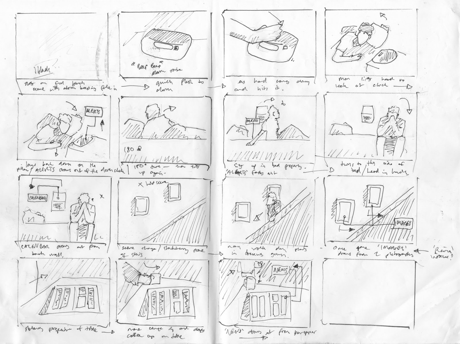 Design Practice: YCN advert storyboard
