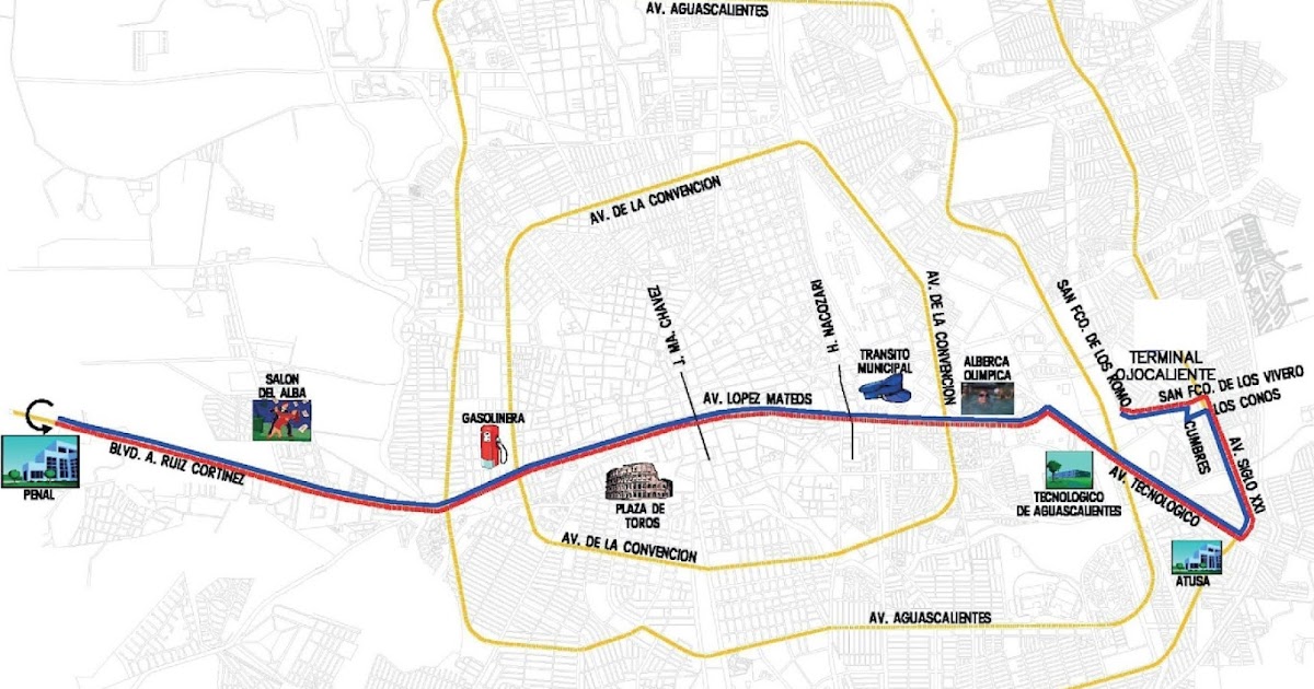 Rutas de Camiones Aguascalientes: Ruta 41