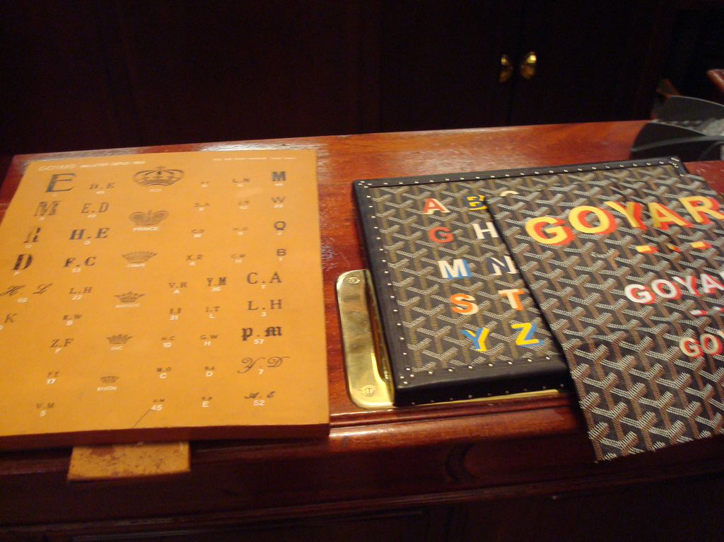 Musings of a Goyard Enthusiast: Goyards Fonts and Crowns