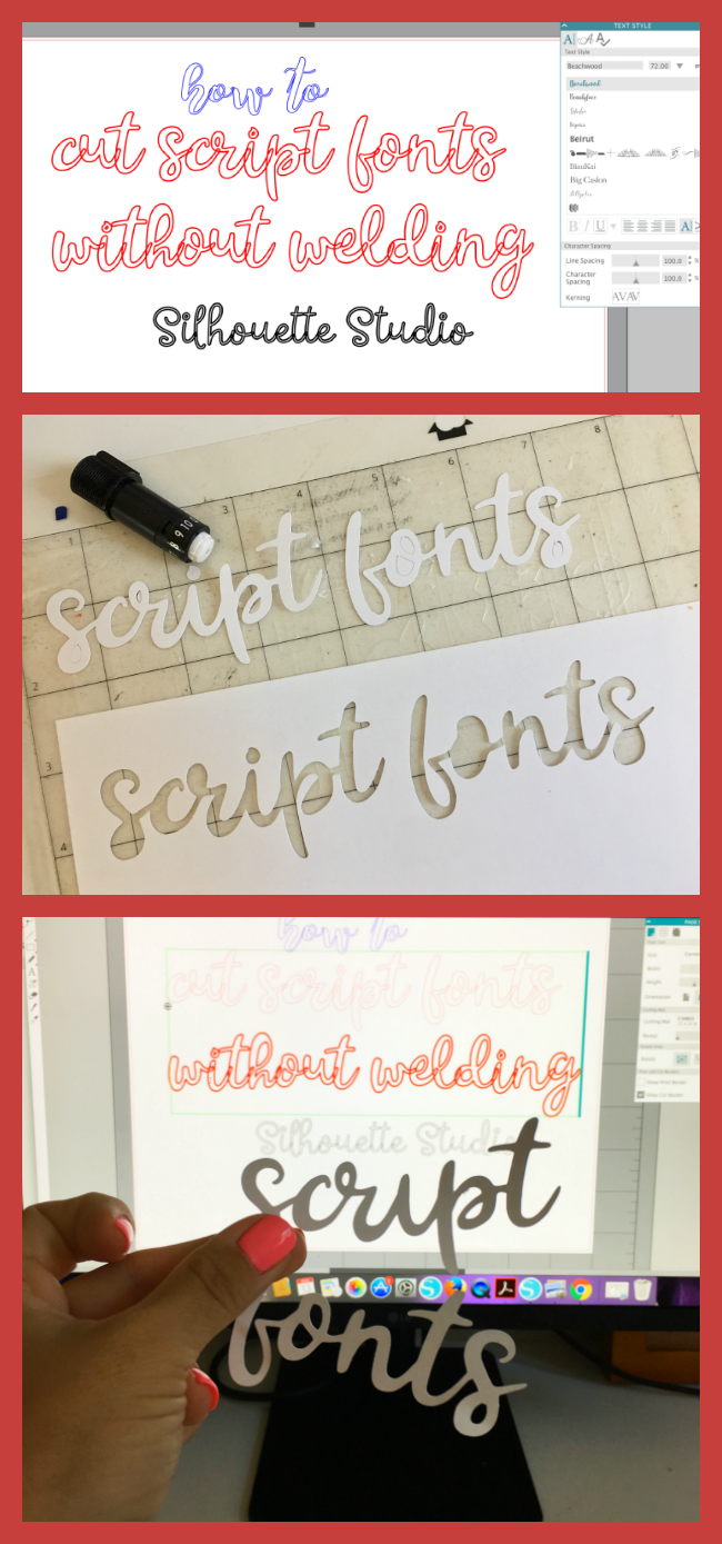 Trick to Cutting Script Fonts Without Welding - Silhouette School