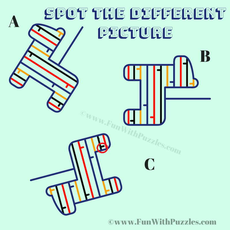 Visual Challenge: Spot the Odd One Out Picture Puzzle
