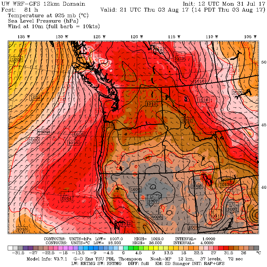 Cliff Mass Weather Blog: Portland Faces Historic Heat, while Seattle ...