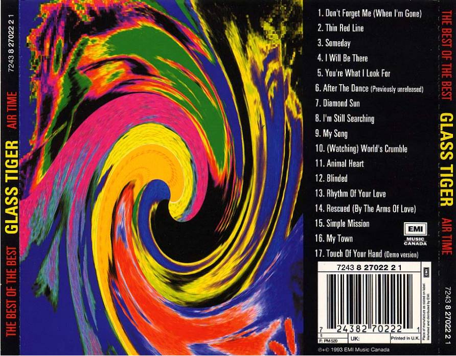 AOR Night Drive: GLASS TIGER - Air Time - The Best of the Best