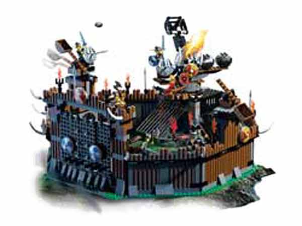 Lego Viking Fortress Against The Fafnir Dragon And Castle Set #7019 ...