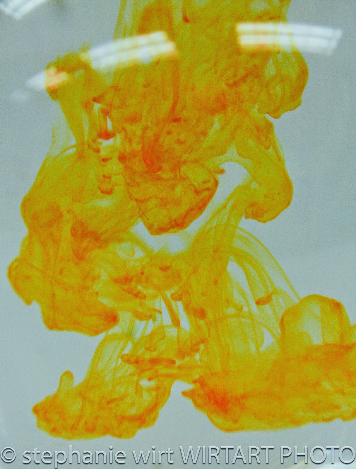 Abstract painting in action