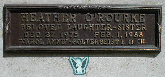 Celebrities Final Resting Places: Heather O'Rourke (1975-1988)
