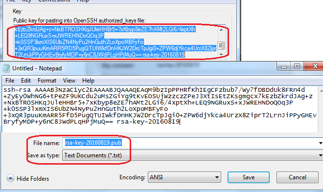 Soa Cloud Generate Ssh Key Pair Using Putty Oracle Fusion Middleware