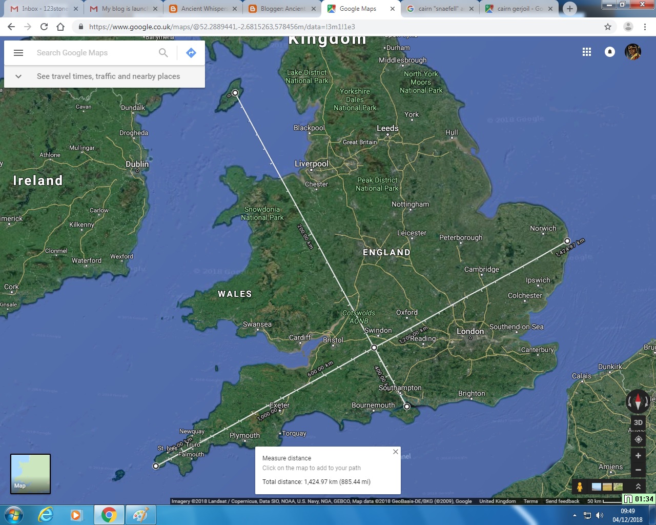 Ancient Whispers Penwith: The Isles line, - The perpendicular cross to ...