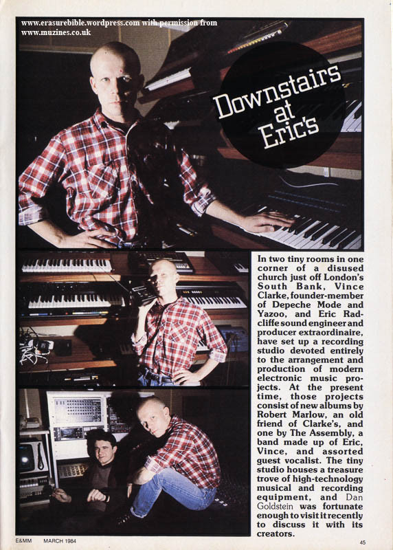 Top Of The Pops 80s: Vince Clarke Music Maker Magazine 1984