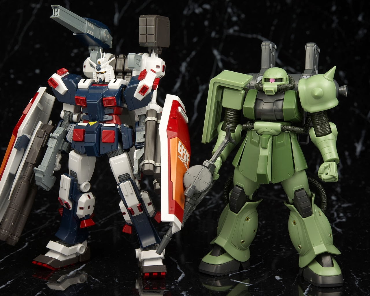 GUNDAM GUY: HGUC 1/144 MS-06 Zaku + Big Gun [Gundam Thunderbolt Ver ...