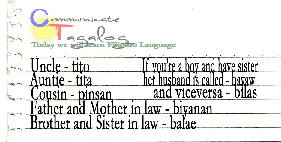 Communicate Tagalog: CT Lesson 9 - How to name family members part 2 in ...