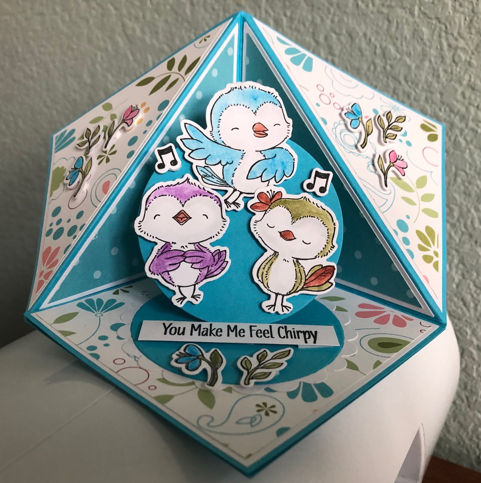 Paper Sunshine: Triangle Corner Pop Up Card