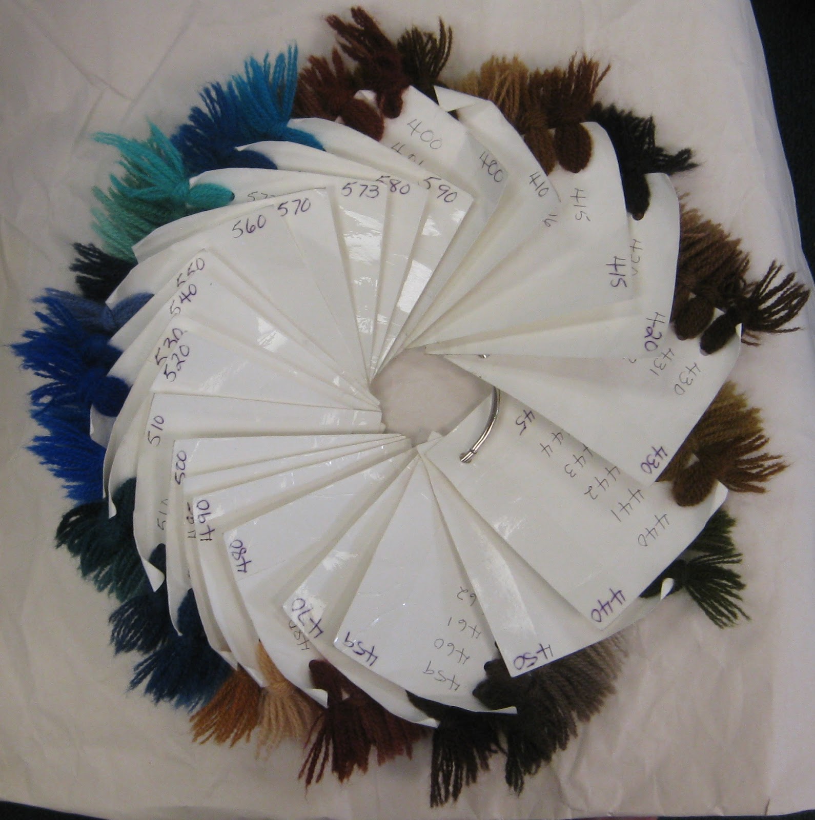 Needle Nicely: Paternayan yarn color wheels