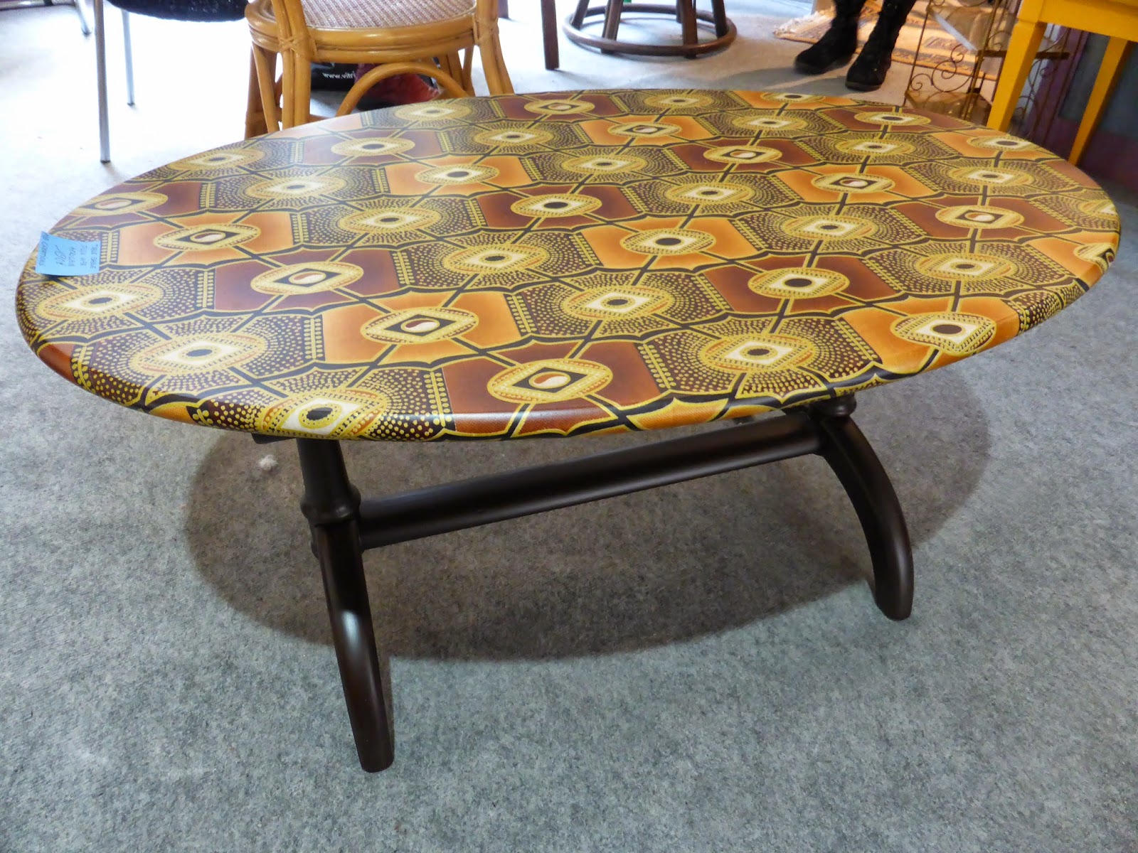 L'ATELIER MB créations: Table basse dessus tissu wax