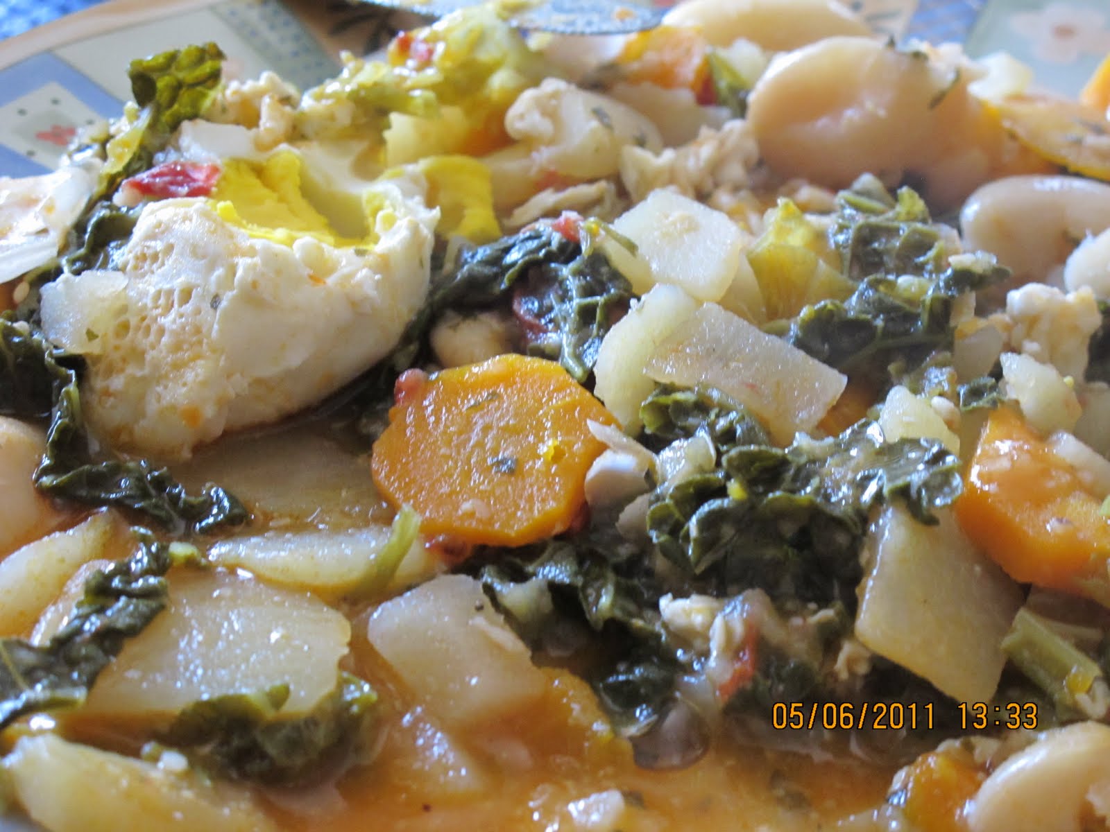 Aninhas...: Feijoca com Ovos Escalfados