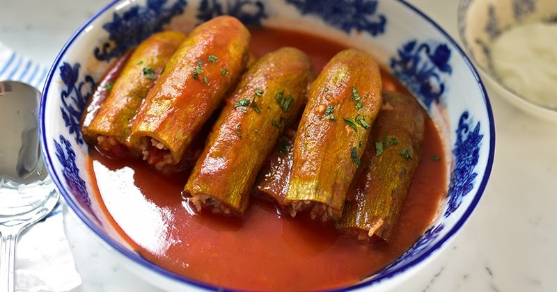 Vegetarian Stuffed Koosa Recipe | LEBANESE RECIPES