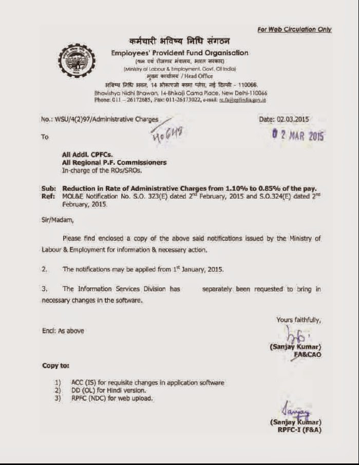 Mynd Solutions Pvt. Ltd. Official Blog: Reduction in rate of Admin ...