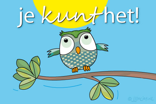 Welkom in het derde leerjaar!: Veel succes met de toetsen!