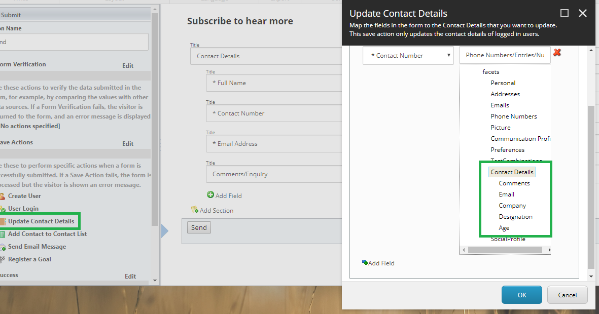 Sitecore custom Contact Facet with WFFM