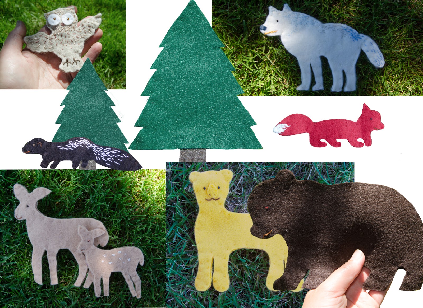 Weavings: Making Felt Forest Animals