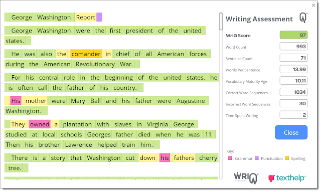 Control Alt Achieve: Self-Editing Tools for Student Writing in Google Docs