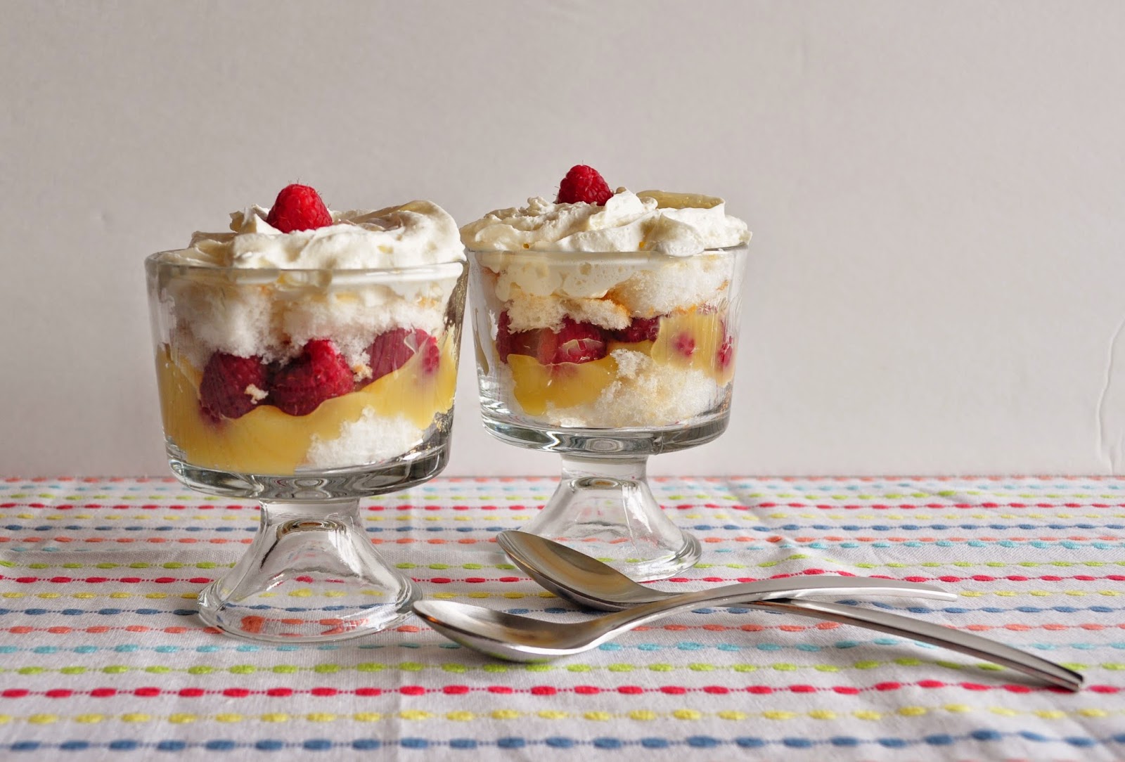 My Tiny Oven: Easy Lemon and Raspberry Mini Trifles
