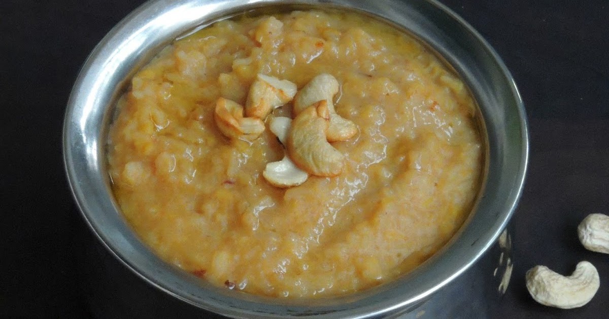 Priya's Versatile Recipes: Bellam Paramannam/Annam Payasam/Andhra Style ...