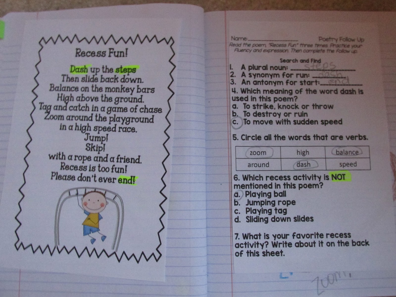 Live and Learn: Back to School Poems: Setting Up a Poetry Journal