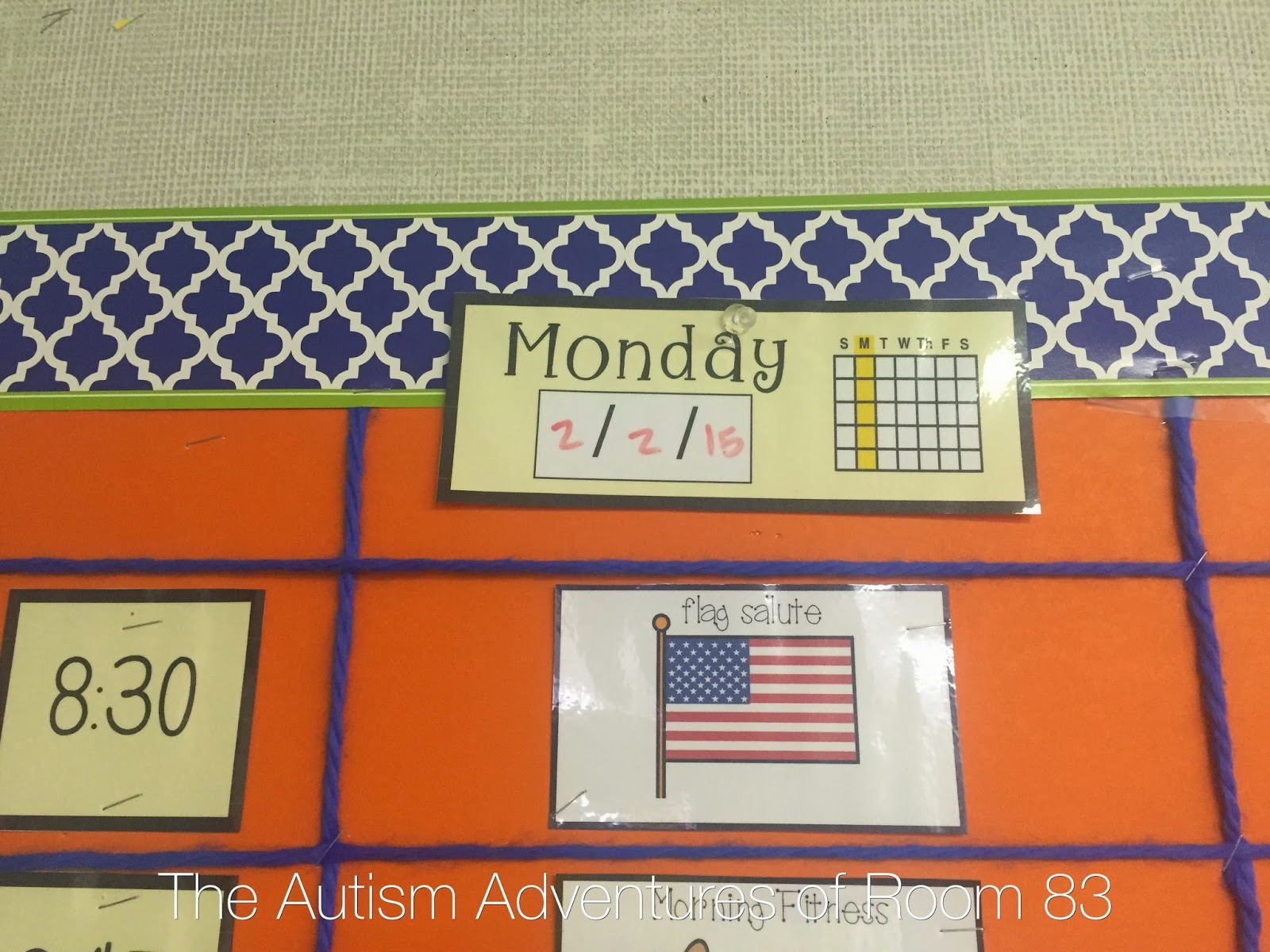 Weekly Visual Schedule- Bulletin Board Set - Autism Adventures