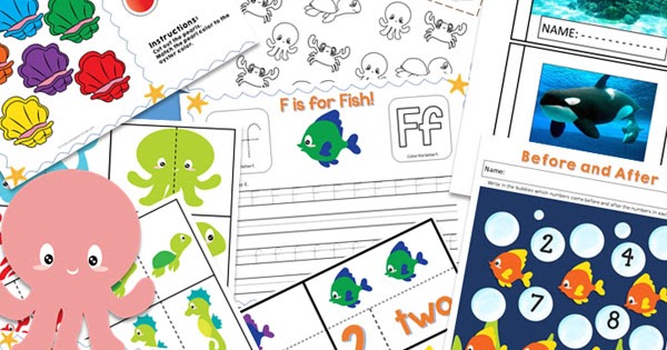 Under the Sea Preschool Pack | Totschooling - Toddler, Preschool ...