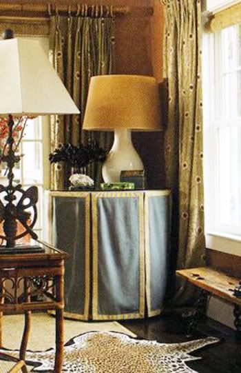 How To Make & Decorate With A Round Skirted Table - A Stroll Thru Life