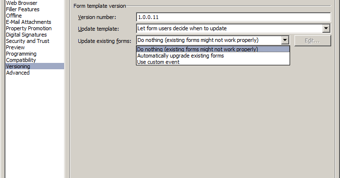 How to maintain InfoPath Form Changes or Versions