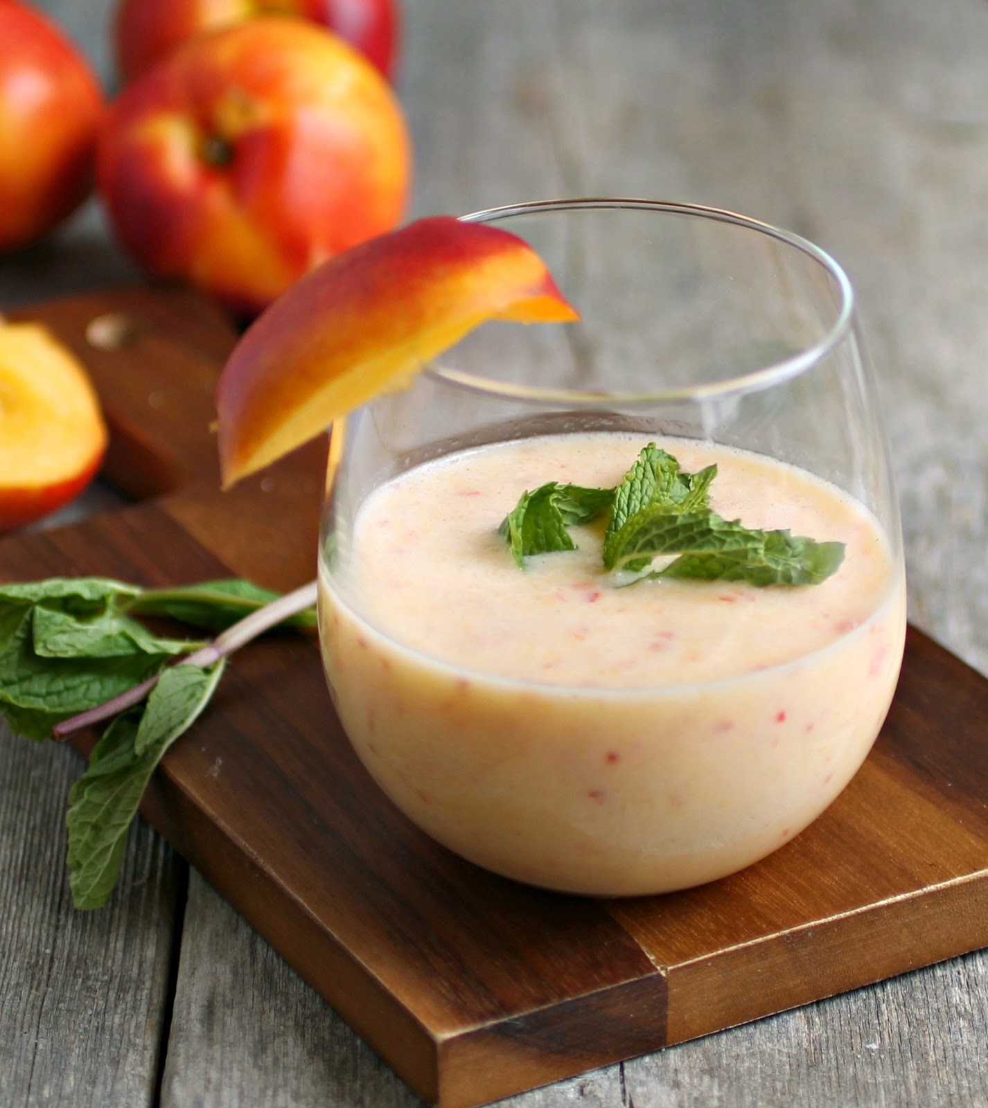A Cocktail Life: Creamy Frozen Nectarine Blitz