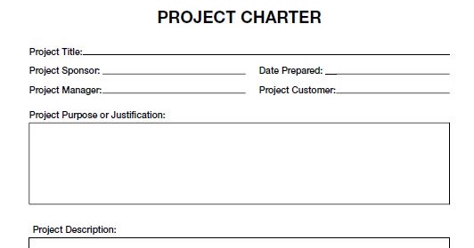Project Management : Project Charter sample document : Sample-2