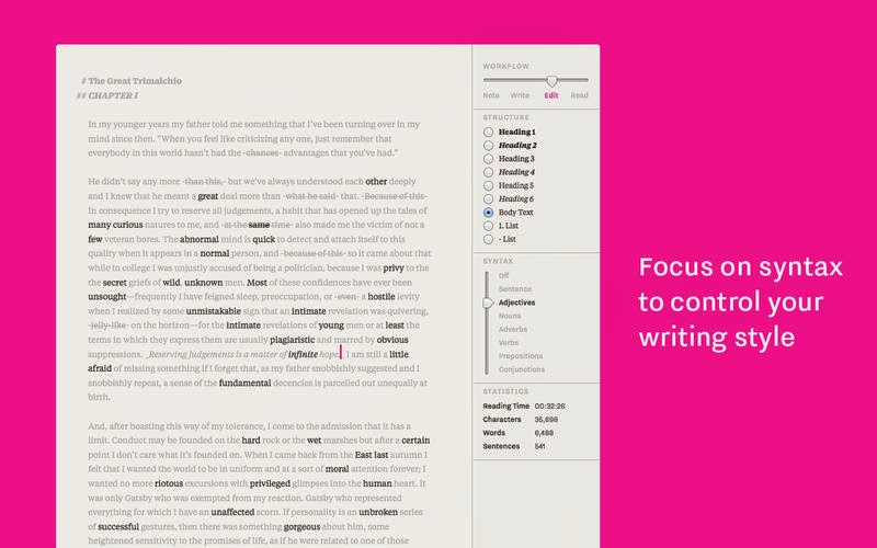 IA Writer Pro - brand new beautiful writing suite