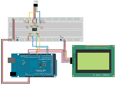 Tungsten Owl: Arduino Mega + URM04 v2.0 + SPI LCD
