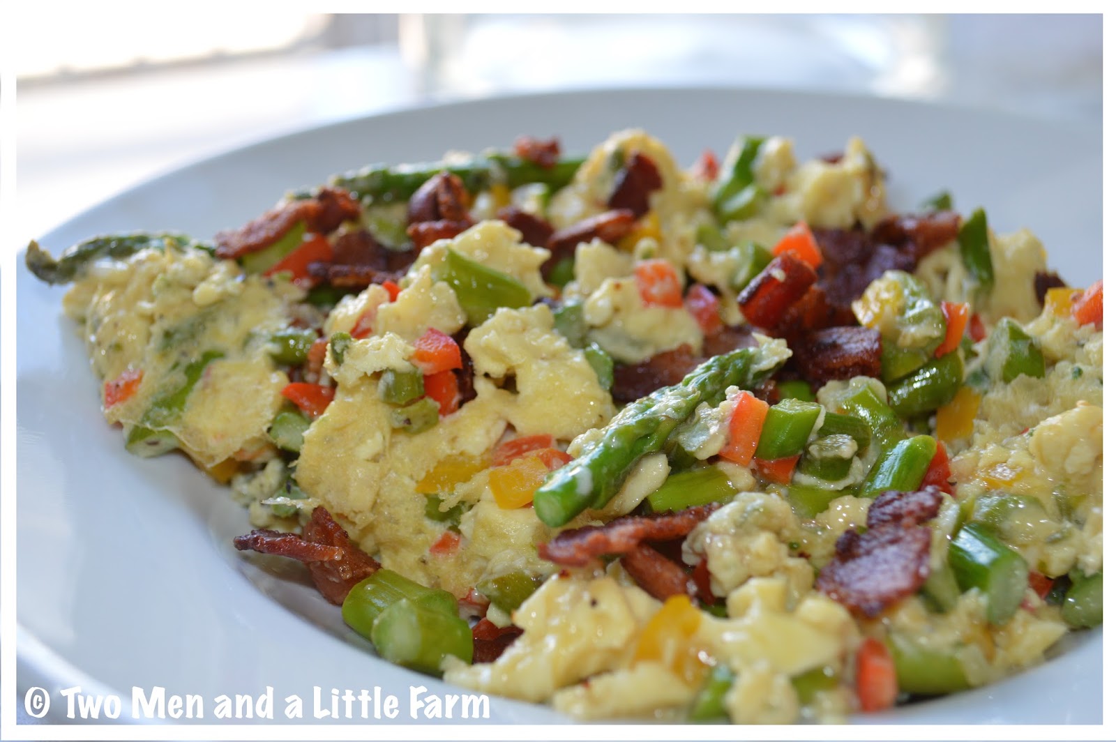 Two Men and a Little Farm: GARDEN VEGETABLE SCRAMBLED EGGS