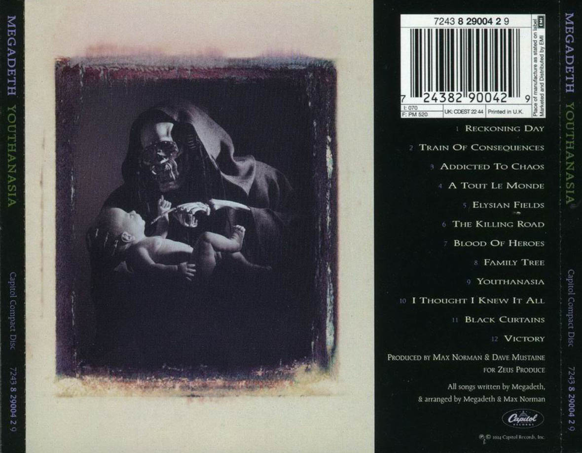 ZEPPELIN ROCK: Megadeth - Youthanasia (1994): Crítica review