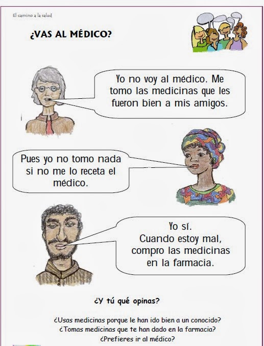 EJERCICIOS DE ESPAÑOL.: SALUD