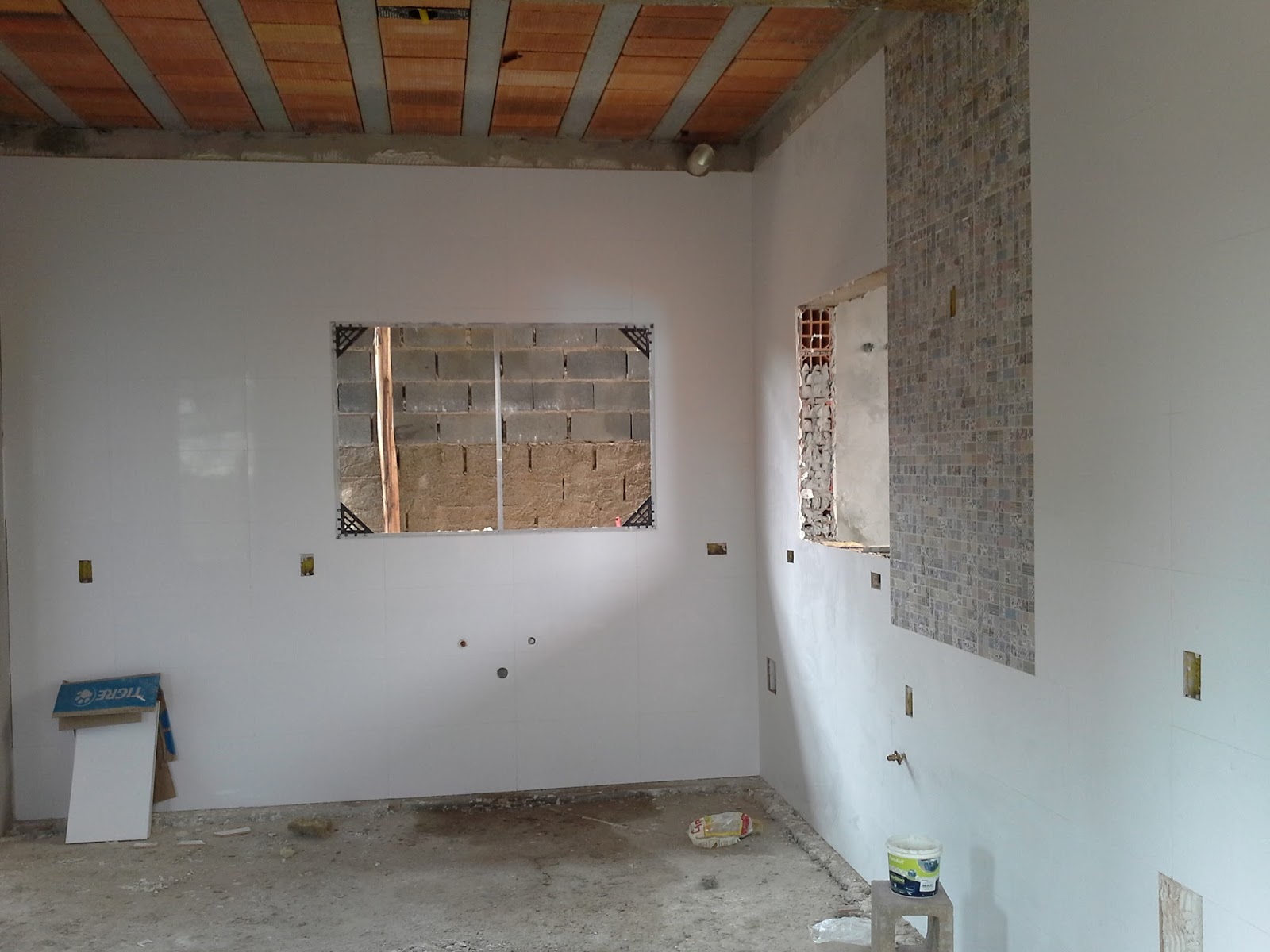 CONSTRUÇÃO NO NEW VILLE ... CASA, SONHO, REALIZAÇÃO: Reboco em ...