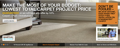 Marketing Your Store Online: Home Depot - Lowest Total Carpet Project ...