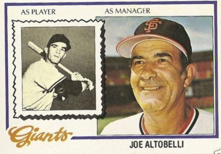 Former Italian / American Player & Manager: Joe Altobelli (1977-1991)