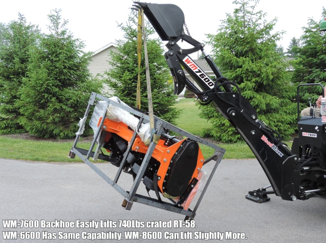 WoodMaxx WM-7600 7' PTO Backhoe Attachment: WoodMaxx WM-7600 7 Foot ...